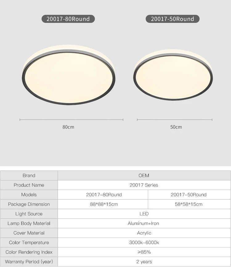 Dimmable Ceiling Lamp Northern Europe Aluminum Round Led Ceiling Light ...