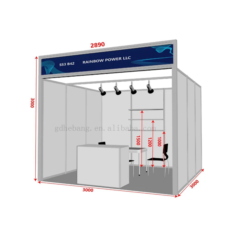 Exhibition Booth Stand With Backdrop Stand For Trade Show And Expo ...
