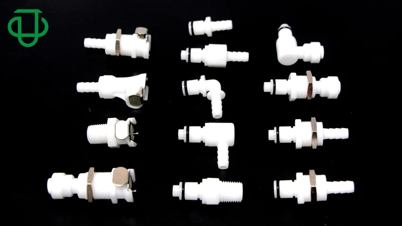 Ju Acetal Panel Mount Bulkhead Valve Threaded Quick Disconnect Male ...