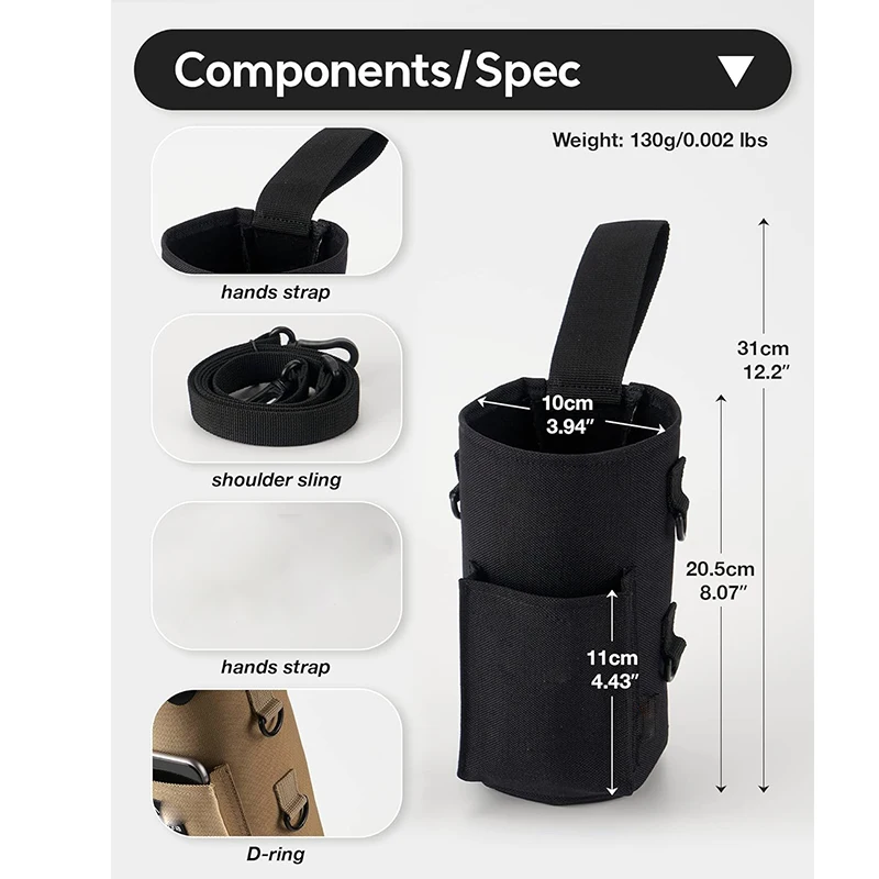 Custom Magnetic Gym Water Bottle Pouch Bag for Running