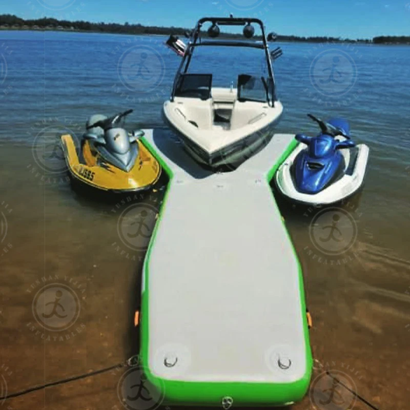 Inflatable Y Shape Pontoon Boat Dock Inflatable Floating Platform Dock ...