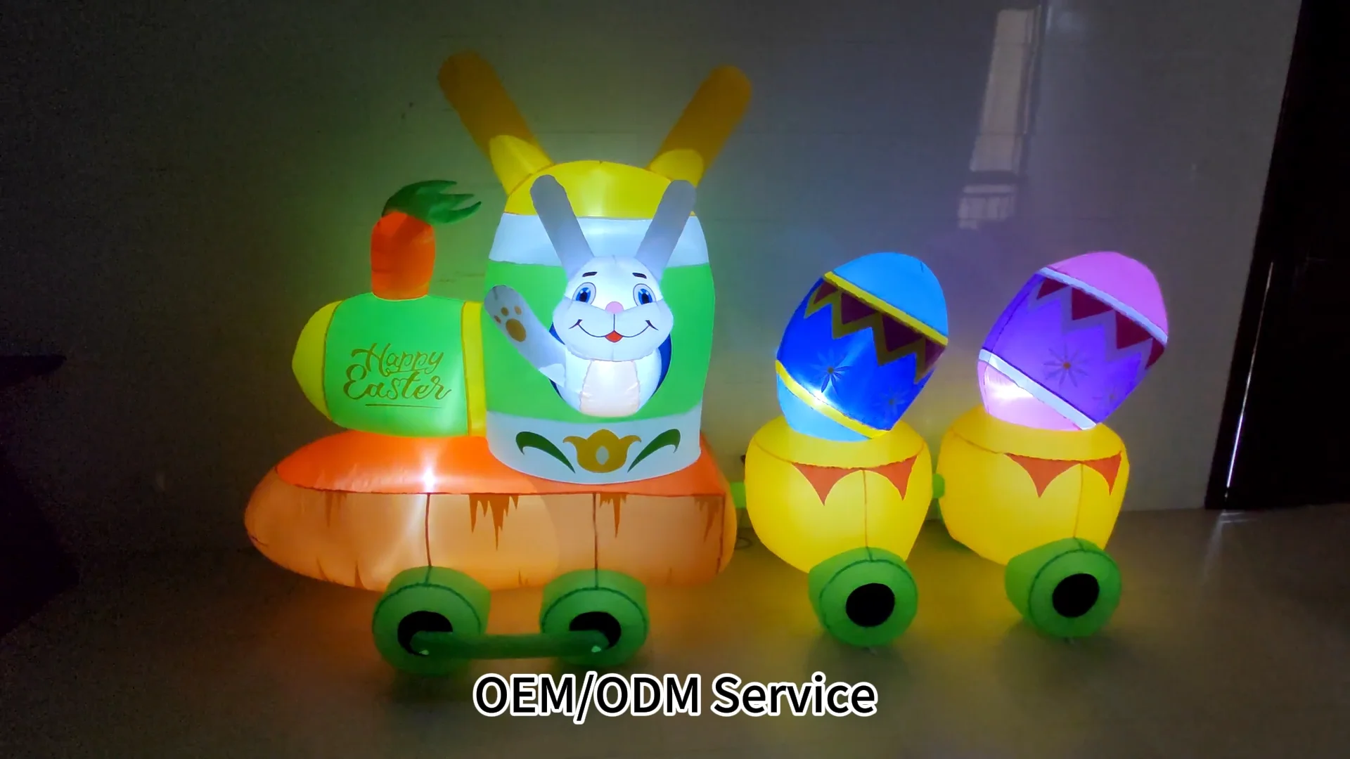 Wholesale Funny Rabbit Inflate Train Inflatable Decorations With ...