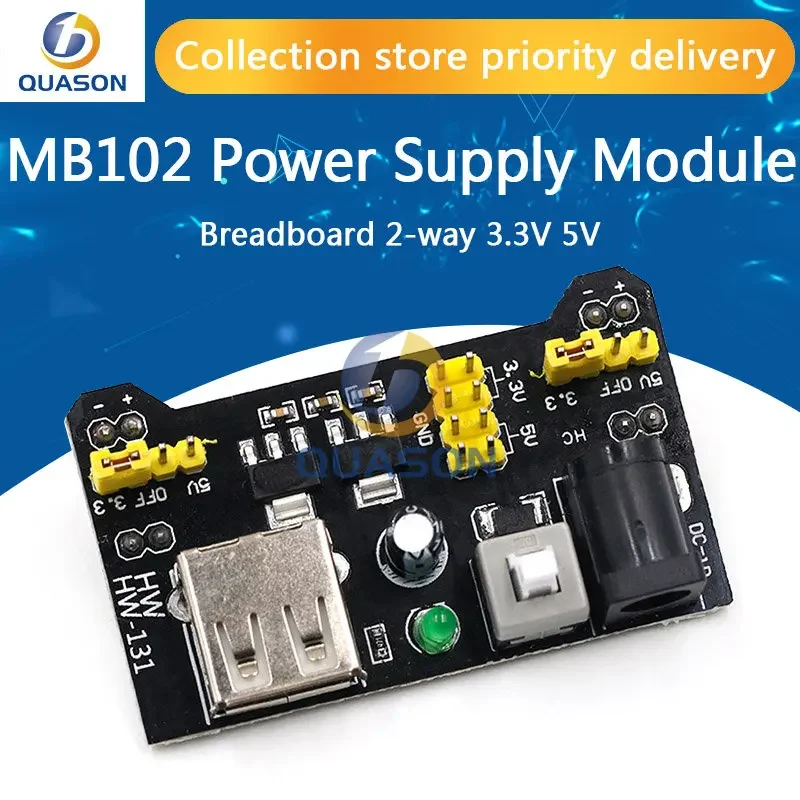 MB102 Breadboard Power Supply Module /MB102 white Breadboard Dedicated ...