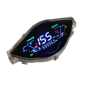 No.64 Speed Meter Clock Instrument Led Lcd Speedometer Digital Odometer ...