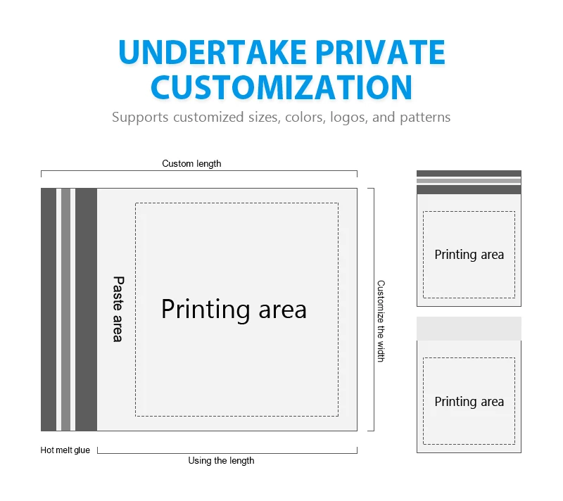 Custom Self Adhesive Poly Courier Envelope Mailers Mailing Bag For ...