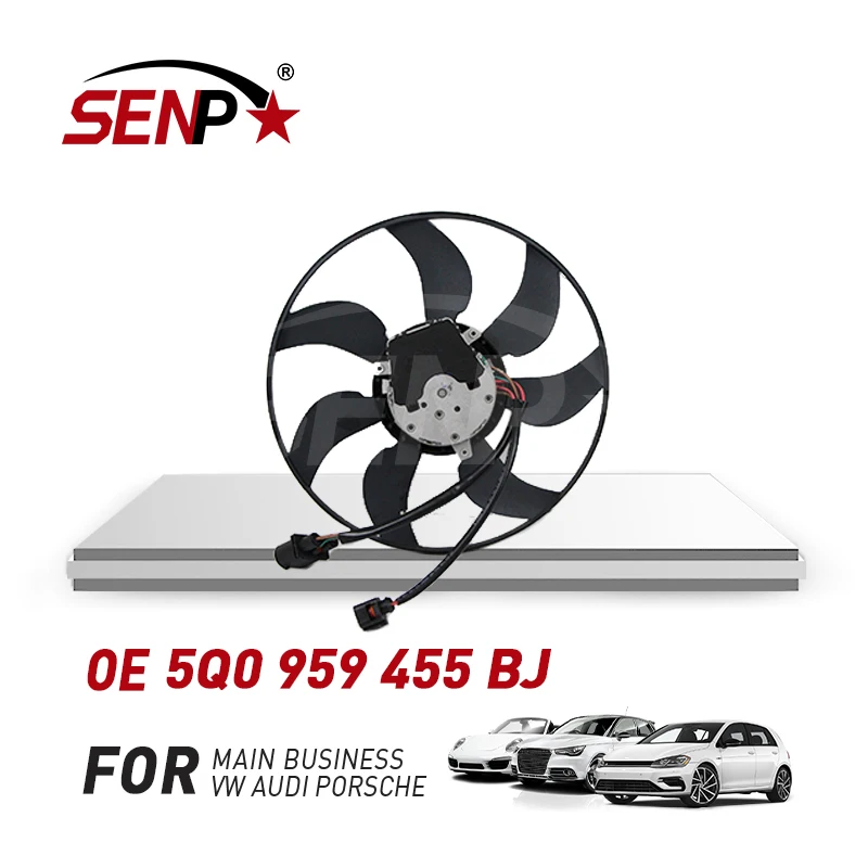 SENPEI Radiator Fan OEM 5Q0 959 455 BJ for Audi A3 2017-2022