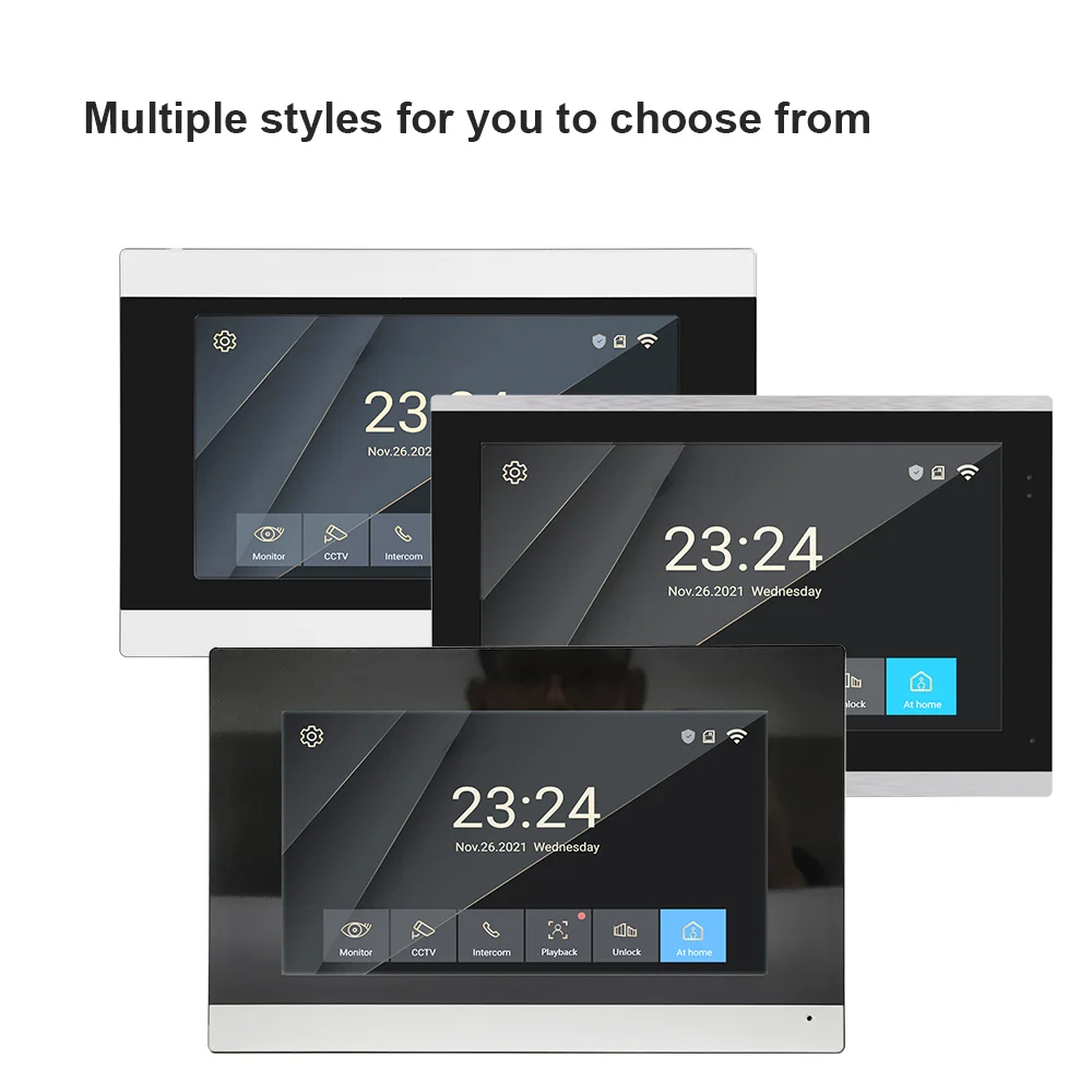 4 Way Intercom System - Video Doorphone for Multi Apartments