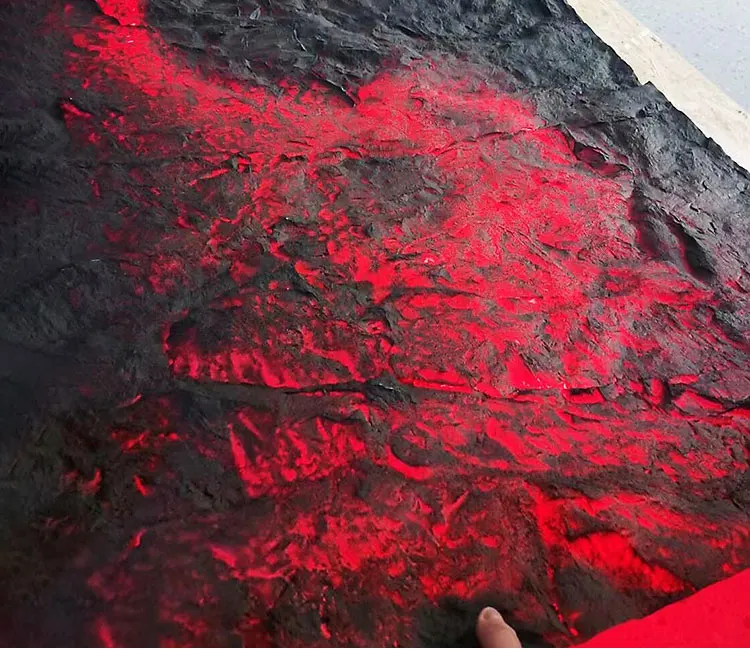 Translucent FRP Rock Wall Panels - Backlit Volcanic Lava Effect for ...