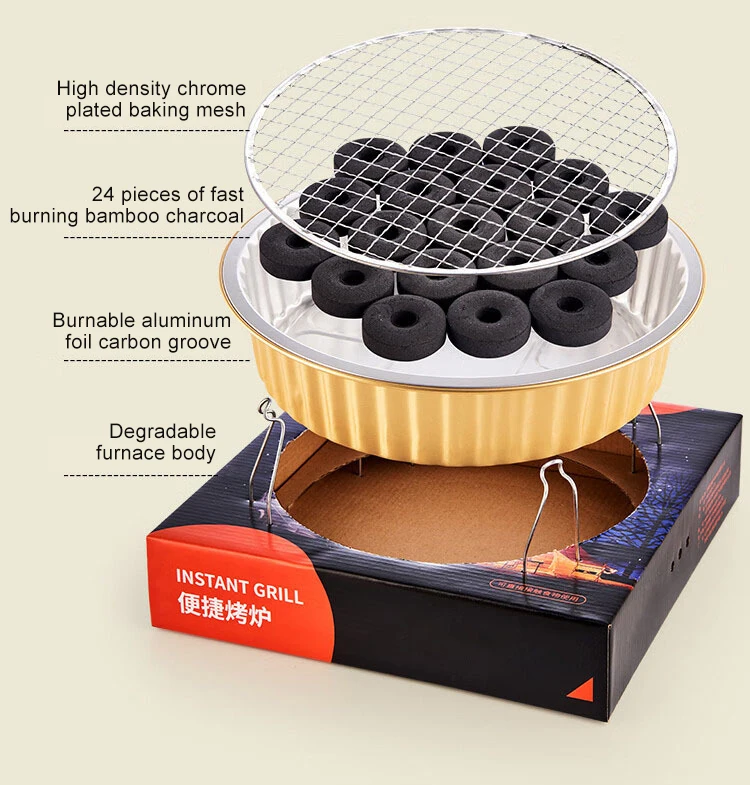 Disposable Takeaway Smoker Portable Charcoal With Built In Bbq Grills ...