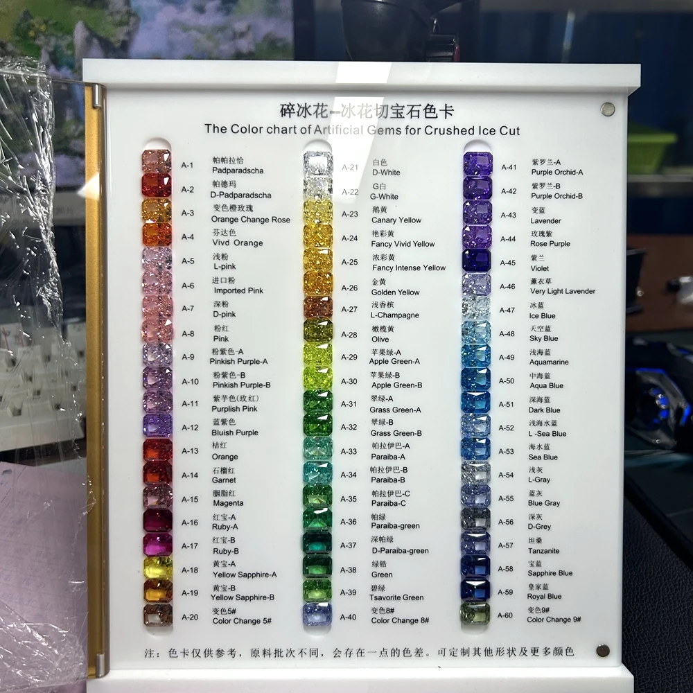 Wholesale Gemstone Color Card - H&Q GEMS Cubic Zirconia