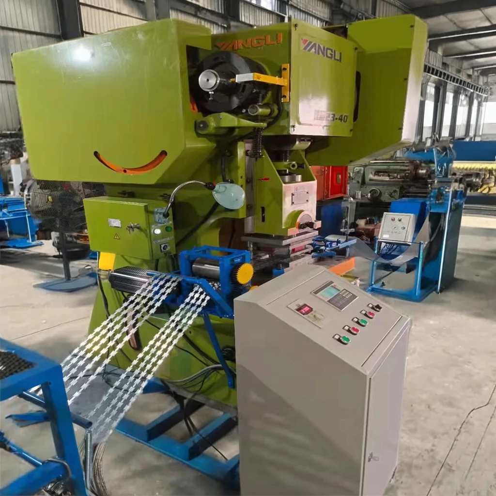 High Speed Razor Wire Machine Concertina Barbed Razor Wire Making ...