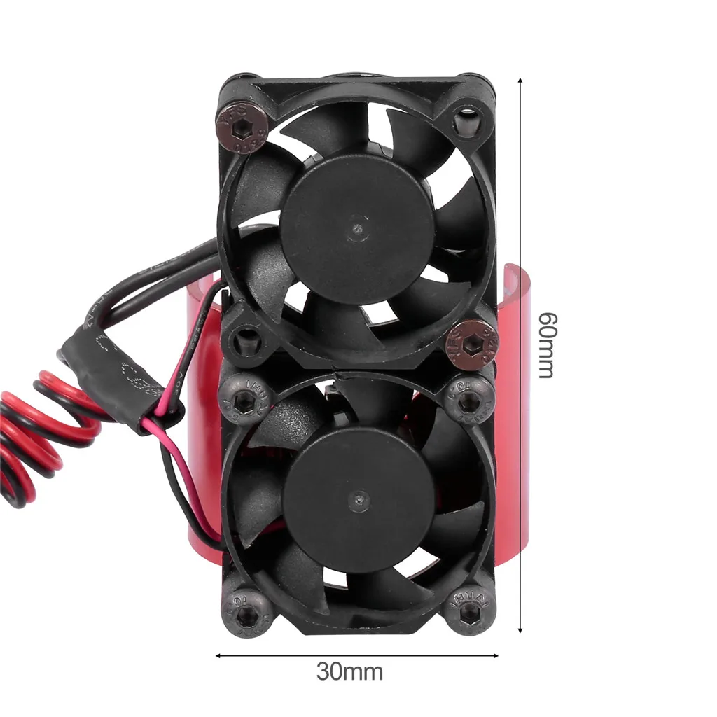 RC Motor Double Cooling Fans with Thermal Sensor for 540 Motors