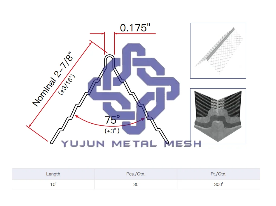 Wall Stucco Corner Bead Galvanized Angle Bead 5x5 - Buy Galvanized ...
