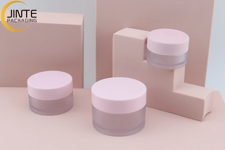 Eco Friendly Free Sample Pink Plastic Cosmetic Cream Jars Petg Lip ...