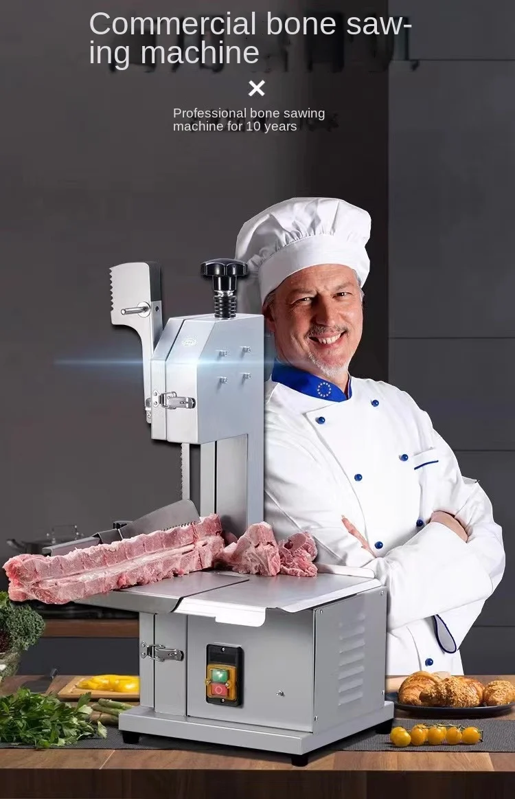 Butchery Used Pig Neck Cutter Meat Cutting Machine Bone Saw Automatic ...
