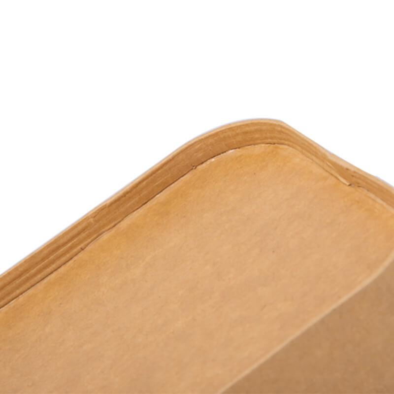 Kraft Paper Bowl Takeout Boxes Disposable for Salad Bamboo Pulp ...