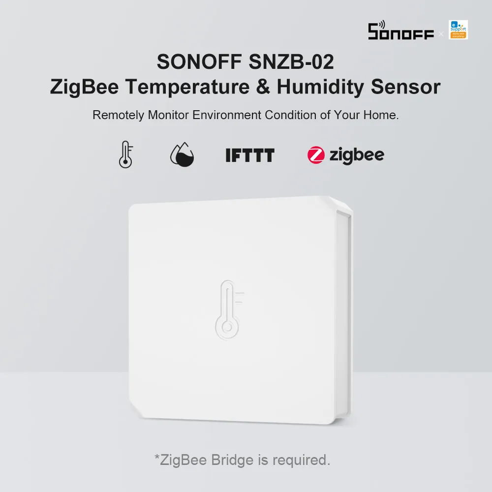 Buy Wholesale China 2022 Itead Smart Home Zigbee Sensor Sonoff Snzb-02 ...