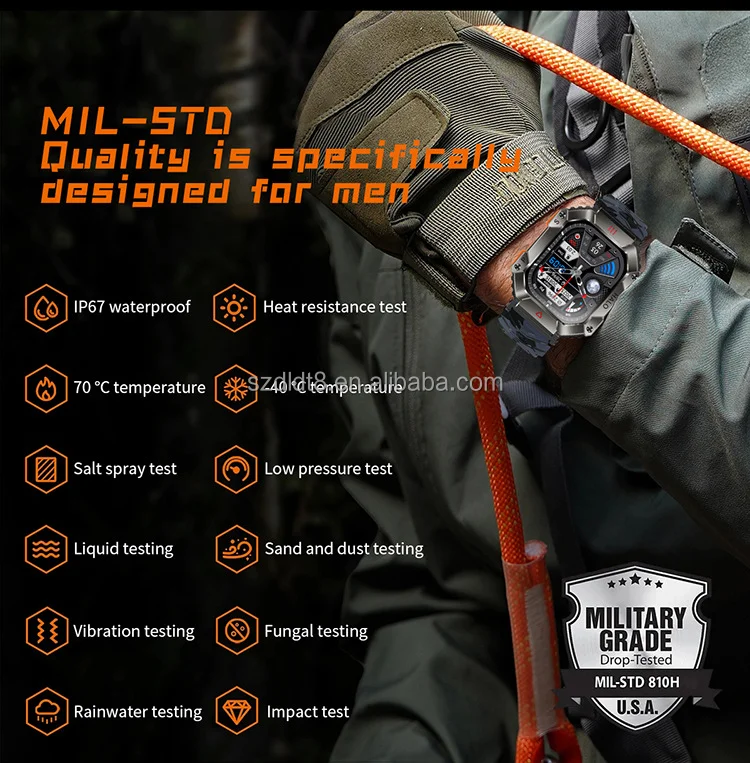 New Outdoor Sport Smart Watch Ipx7 Waterproof Compass Barometer ...