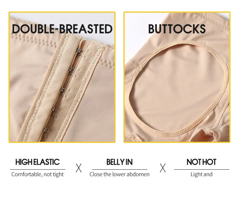 Plus Size S-6xl Body Shapewear Women Butt Lifter Mid-rise Boyleg ...