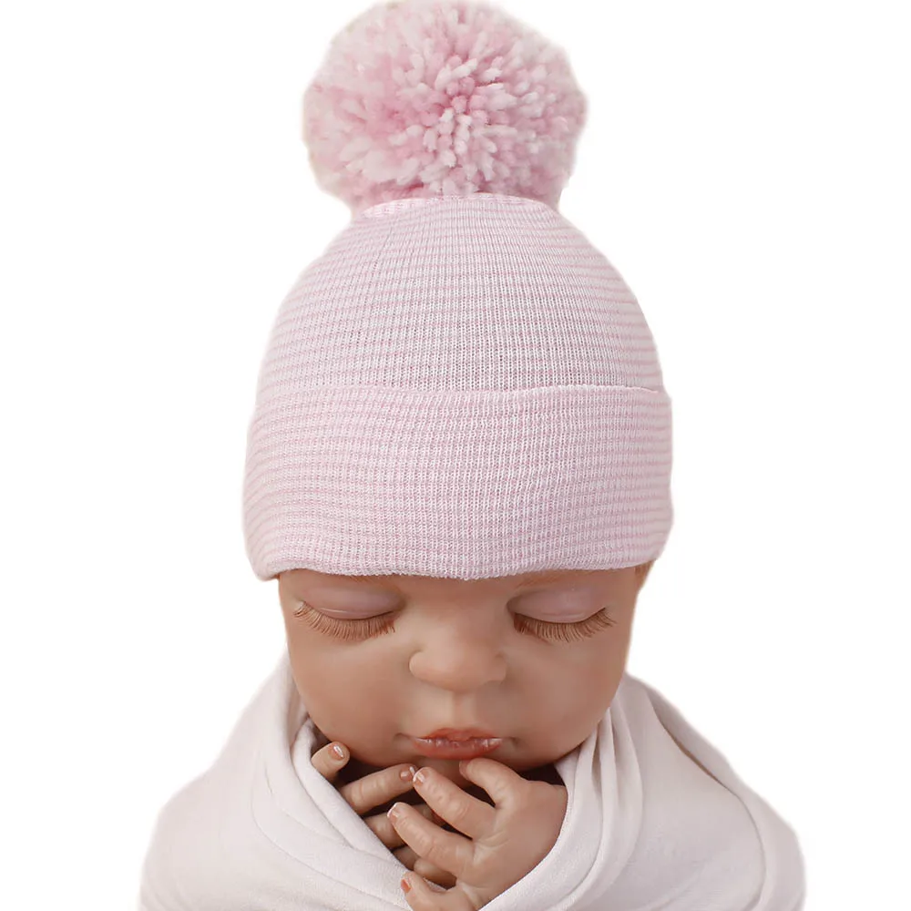 Newborn Baby Knit Cotton Hat Hospital Hat Infant Toddler Warm Beanie ...