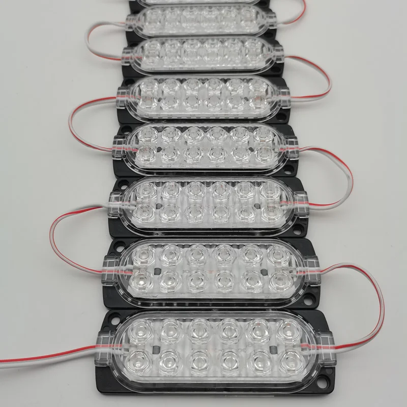 DC12V 24V 2W Double Row 12 Leds Flash Truck Car Led Flasher Module for ...