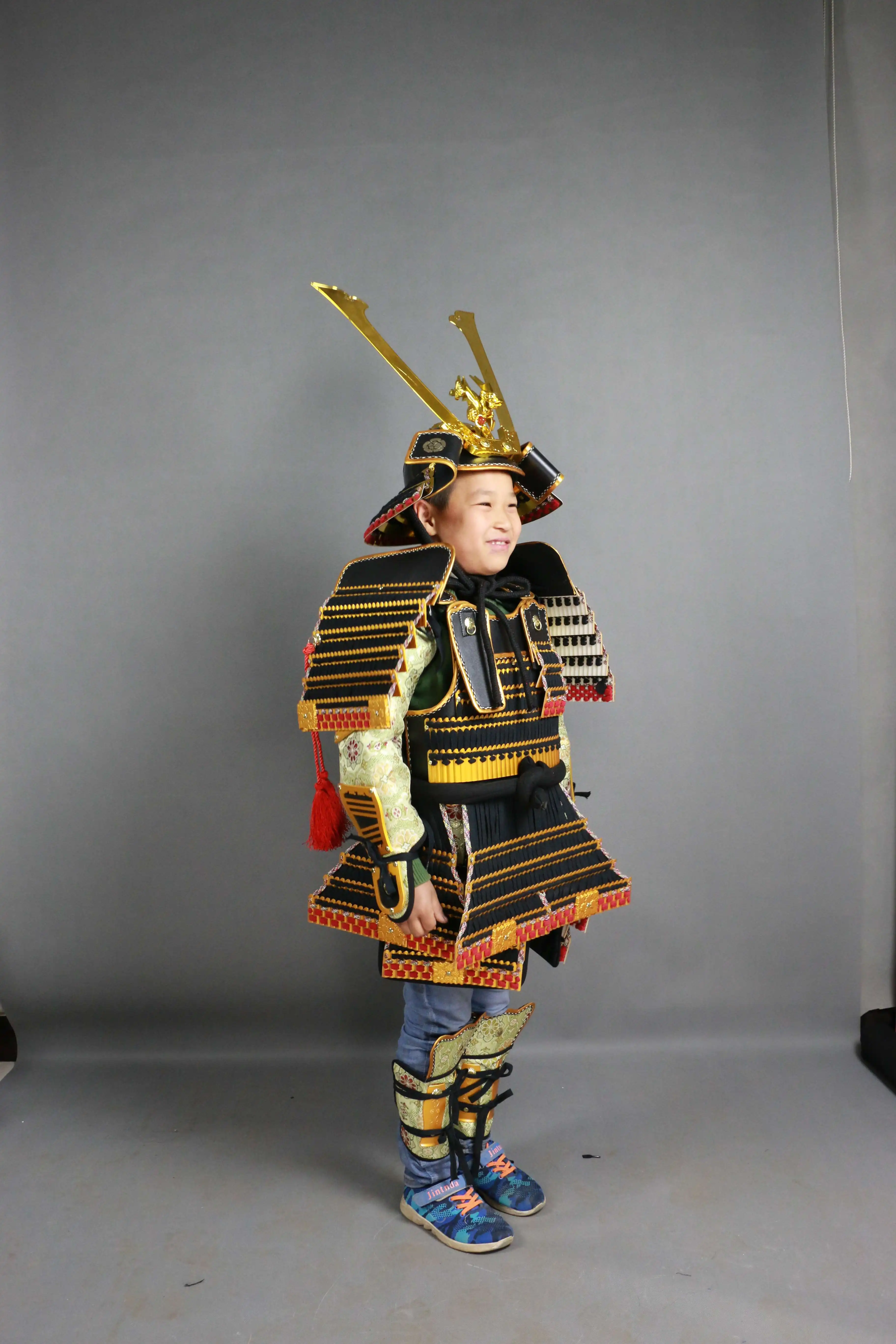 Kids Child Japanese Samurai Armor Figure - Custom Enamel Pin
