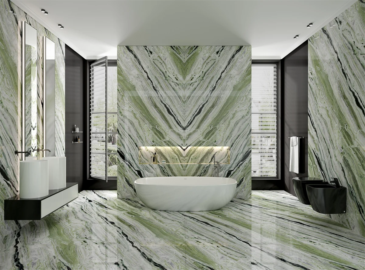 Brazil Green Quartzite Stone Tiles - Luxury & Durability
