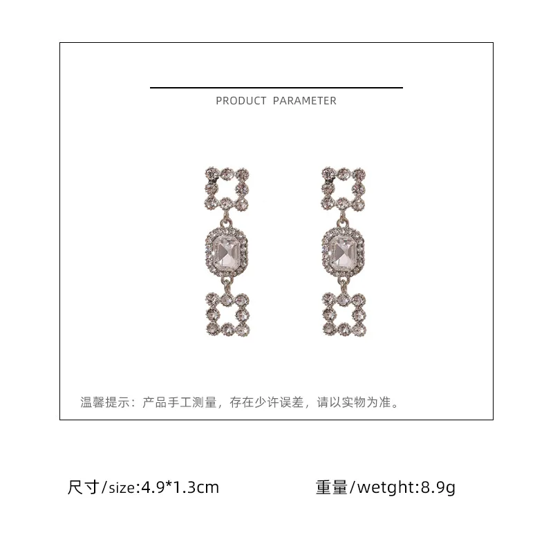 Lye1 04 Korean Style Crystal Rhinestone Pendant Earrings Hot Sale