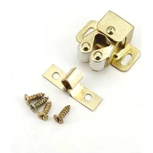 SC ECOMMERCE Double Roller Spring Lock Furniture Locks Set 12 6 Silver ...