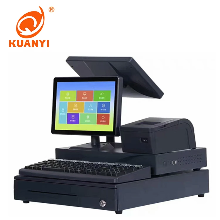 12 Inch Dual Display Cash Register POS System by KUANYI