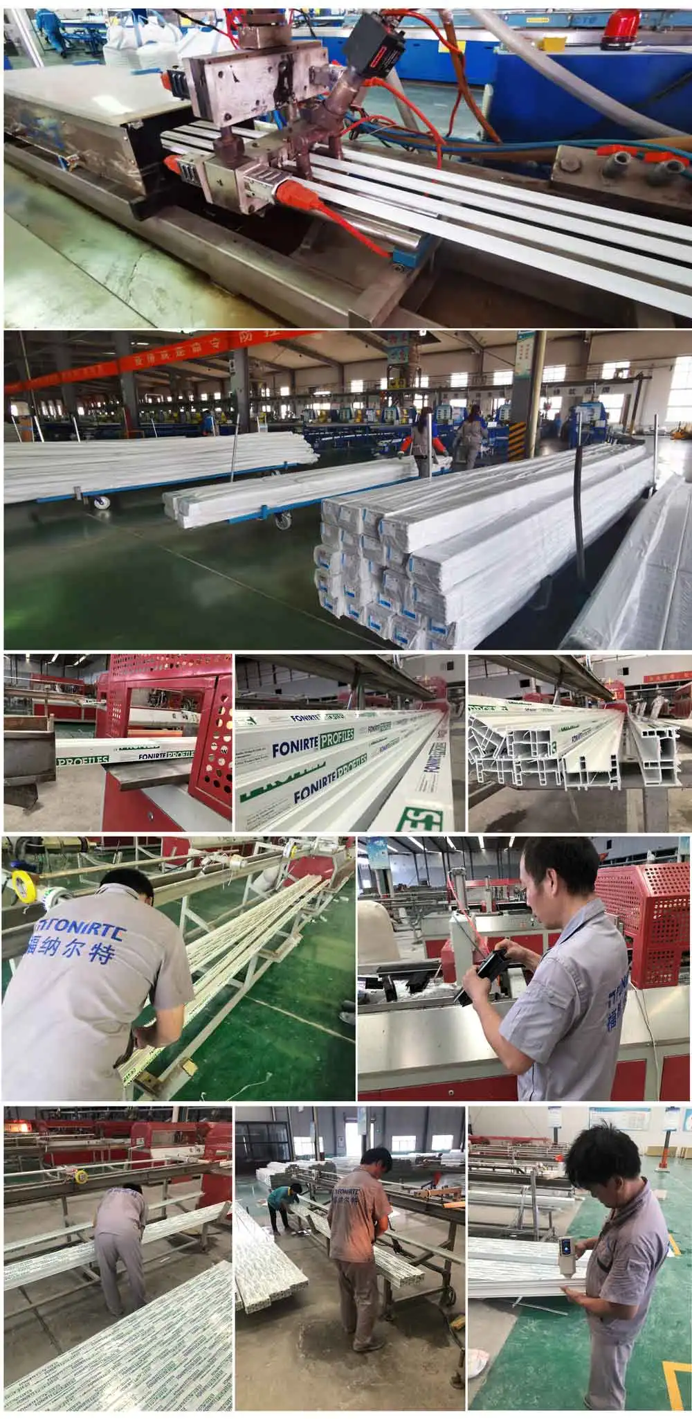 CE Certified UPVC Windows Plastic PVC Hollow Profile Made in China