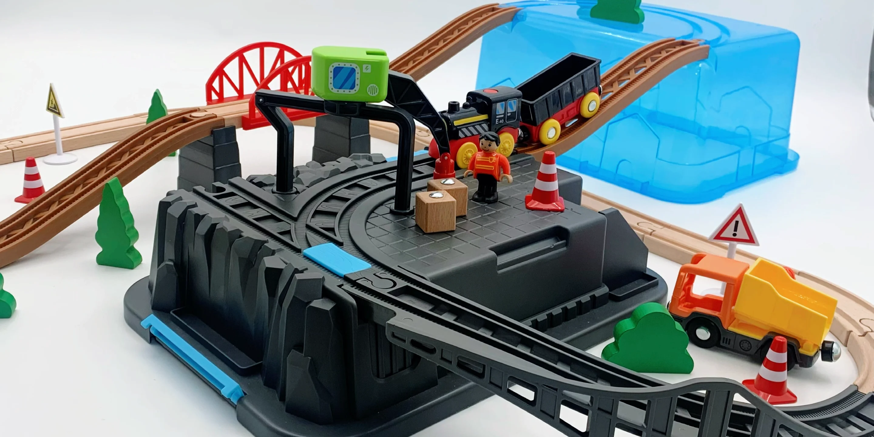 Portable Baby Track Train Toy Railroad Car Children Electric ...