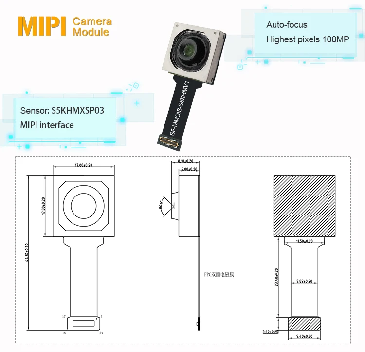 Sincerefirst 108MP MIPI 카메라 모듈 광각 AF FF 카메라 모듈 지원 OEM| Alibaba.com