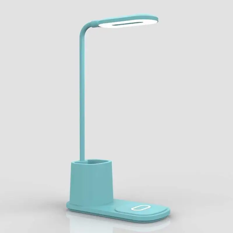 Desktop Multifunction Wireless Bedside Table Lamps 3 in 1 Pen Container ...