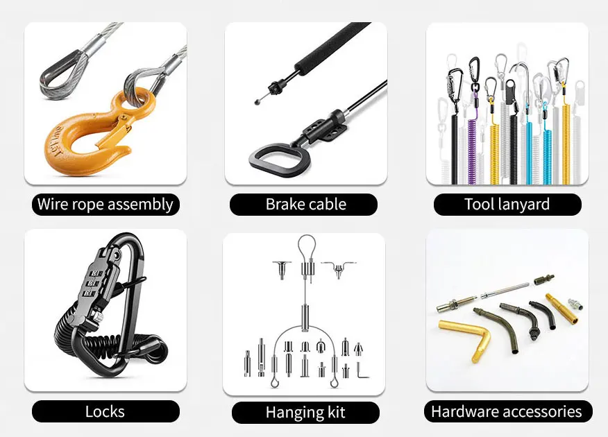 Custom Safety Steel Wire Rope Sling Cable with Swaged End Terminals