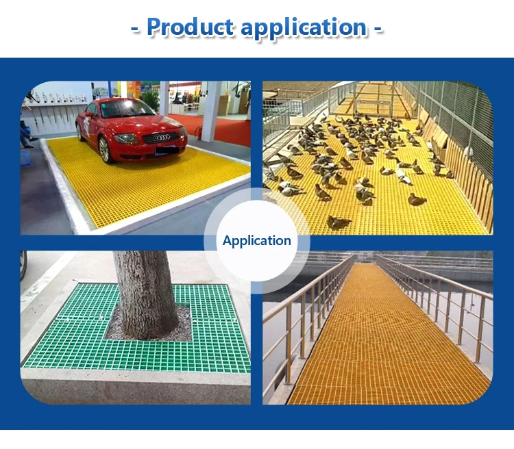 Fiberglass Grating Grp/frp Grating For Refineries Customized Order ...