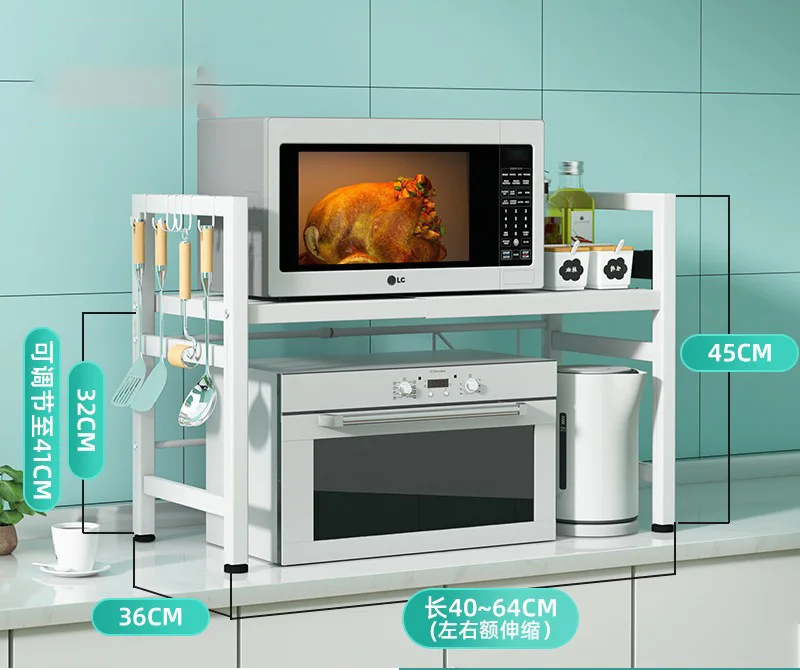 Retractable Kitchen Shelf for Microwave Oven & Rice Cooker