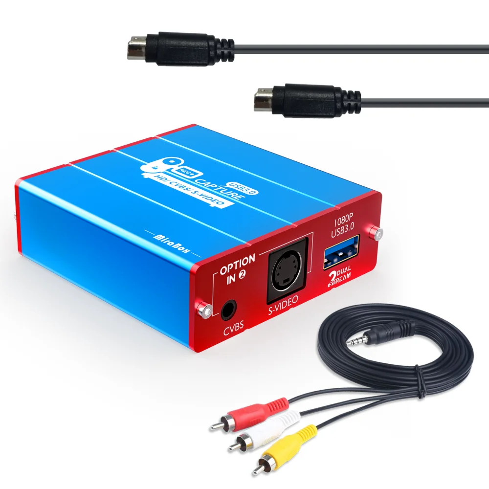 VHS to Digital Converter HD CVBS S-VIDEO USB3.0 Dual Stream Video ...