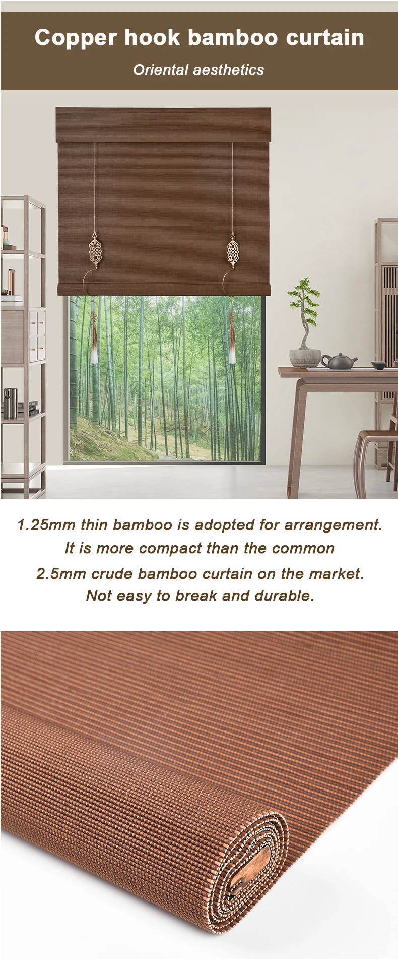Bamboo Roll up Blinds - Stylish & Durable Window Solutions