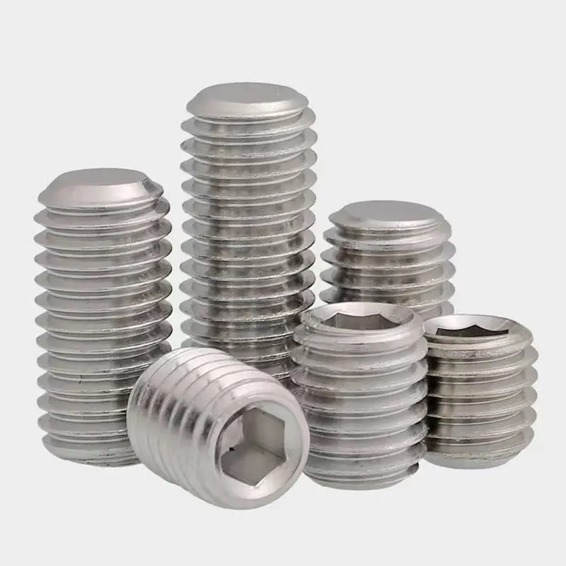 Din913 Stainless Steel Hex Socket Set Screws Flat Cup End Hollow M7 ...