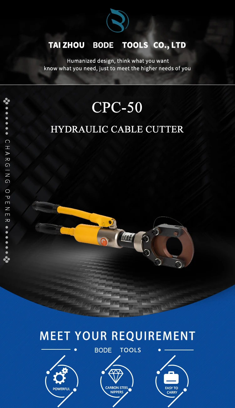 Cpc-50 Manual Hydraulic Hand Cable Cutter for Copper & Aluminum