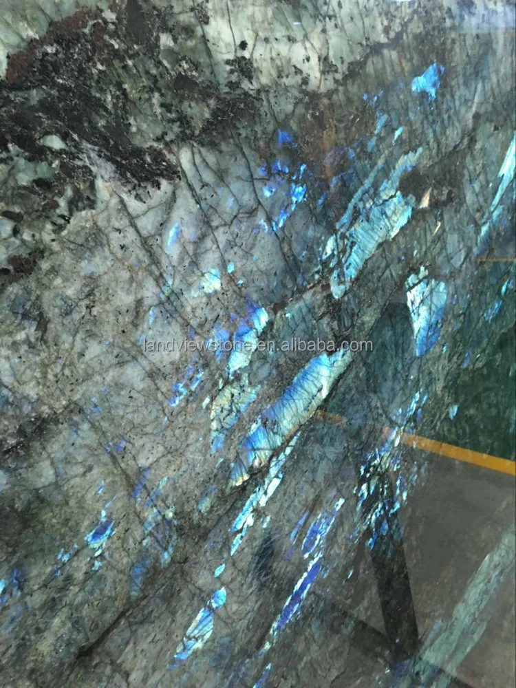 Madagascar Blue River Labradorite Granite Slabs For Kitchen Top Bar Top ...