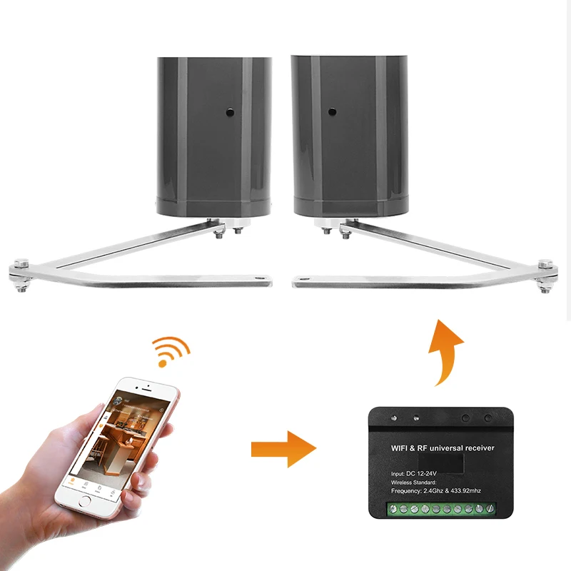 Crank Arm Articulate 24vdc Wifi Control Piston Driving Automatic Swing ...