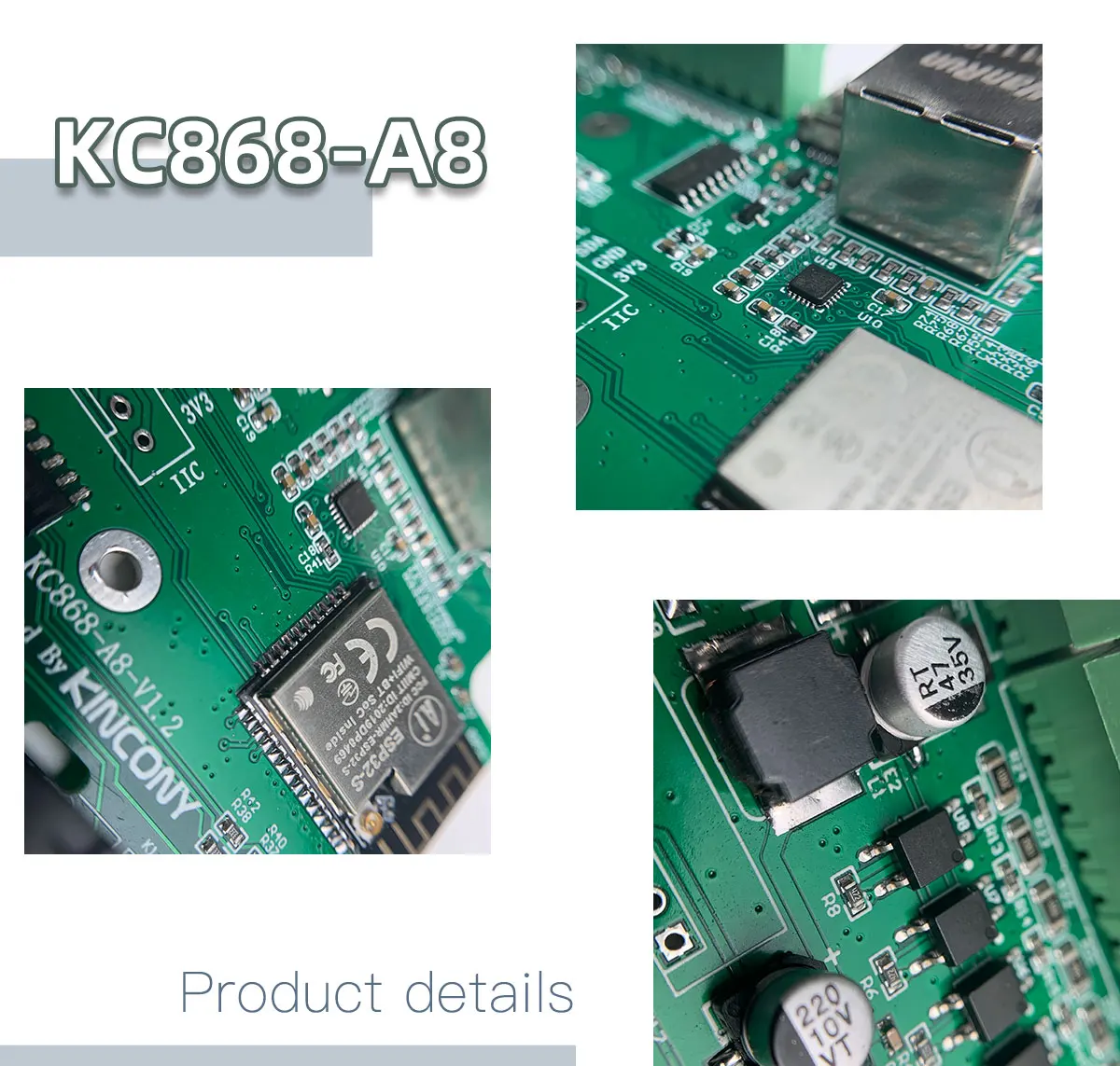 Kincony KC868-A8 ESP32 Wifi/ethernet RS232 USB Relay Module