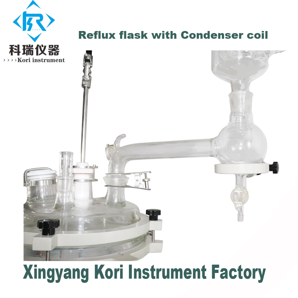 100l Bioreactor Jacketed Glass Reactor 100liter - Buy Lab Glass Reactor ...