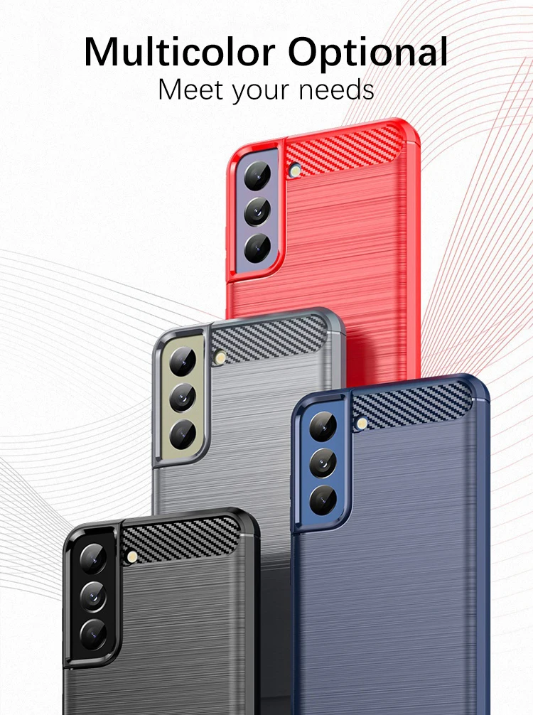 Carbon Fiber Case Slim Thin Soft Silicone Flexible Tpu Rubber Skin Anti-scratch Shockproof ...