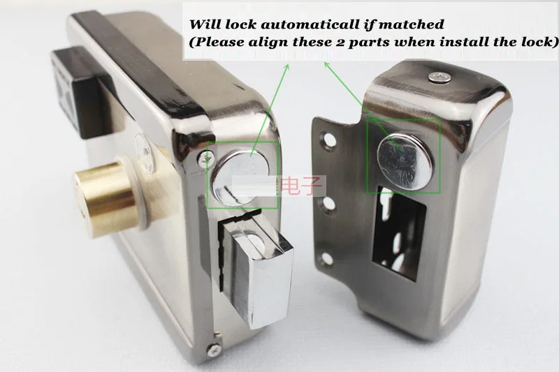 Access Control Machine Compatible Smart Electric Lock Autolock Battery Powered Electronic Lock ...