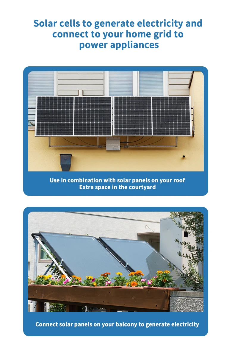 1000W Anti-Reverse Current Solar Micro Inverter System VDE IP67