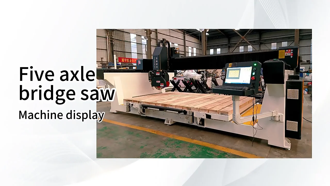 Automatic Cnc 5 Axis Monoblock Granite Quartz Stone Bridge Saw Marble ...