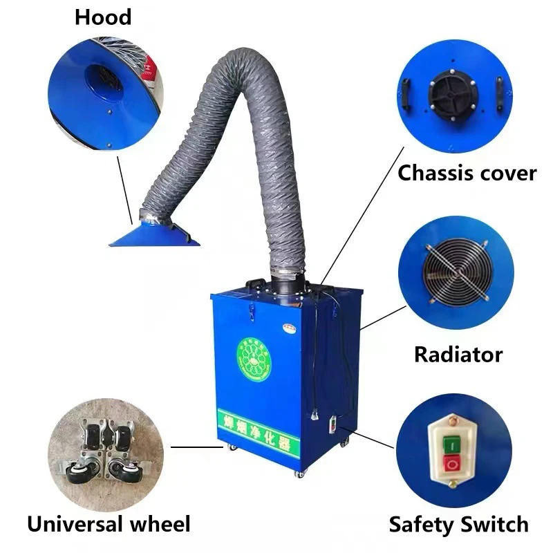Portable New Construction Welding Fume Extractor Purifier and Smoke ...